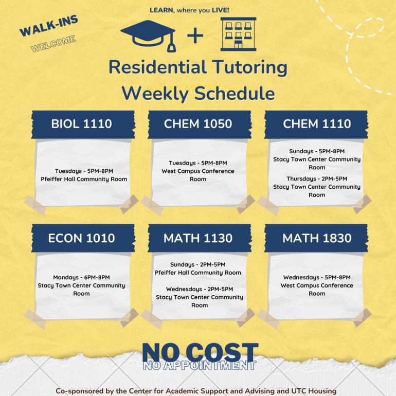 Tutoring | University of Tennessee at Chattanooga